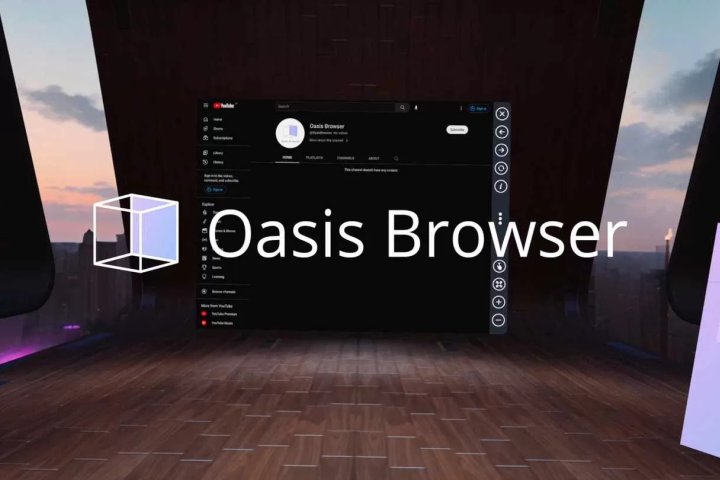 Oasis Browser VR Oculus Meta Quest all-in-one hand tracking tools ...
